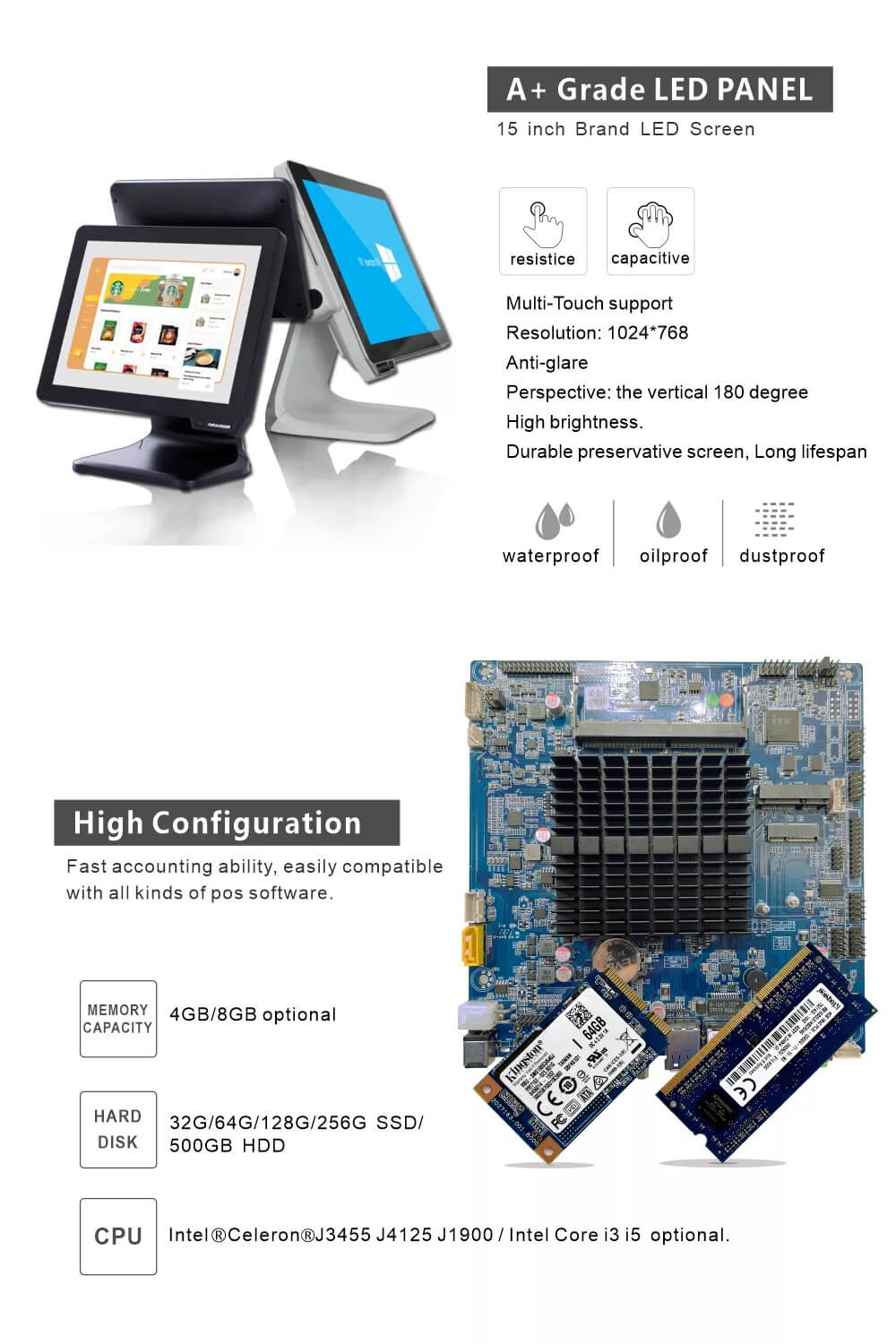 Máy tính tiền cảm ứng FPOS 9800 [ Core i5 ]