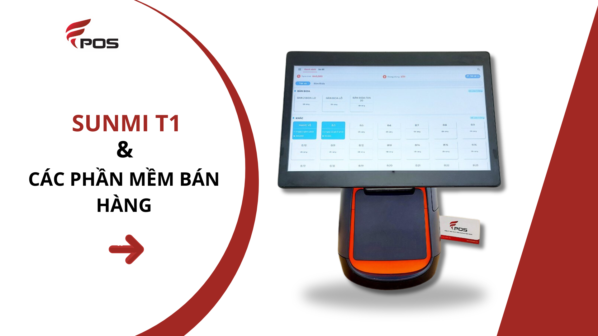 Tích hợp máy POS Sunmi T1 với các phần mềm quản lý bán hàng