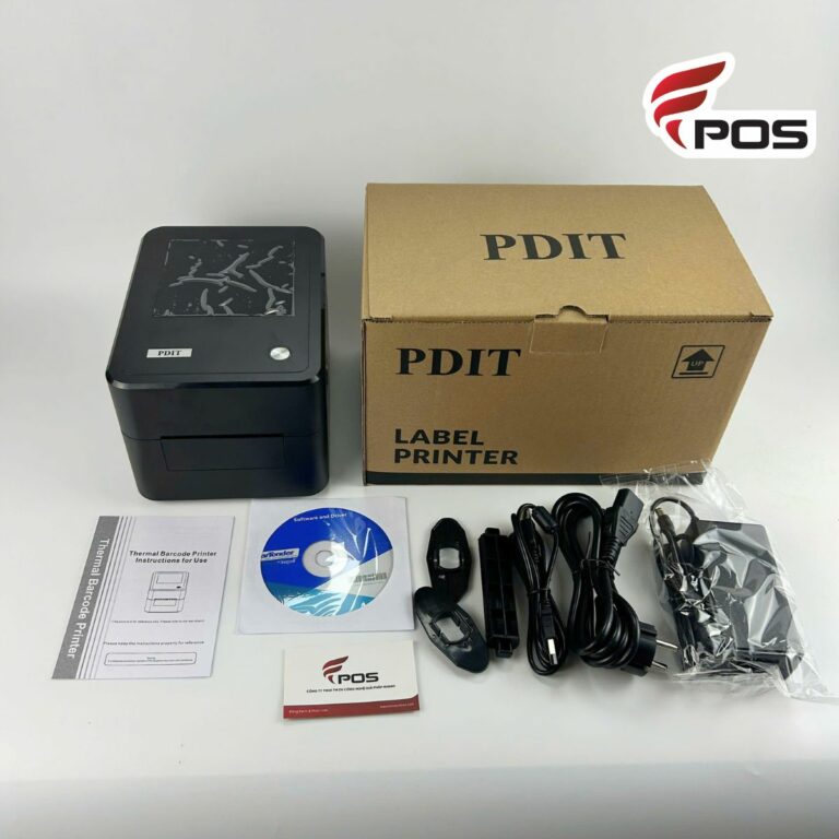 Máy in tem nhãn, mã vạch PDIT PD304 [USB + LAN] FPOS
